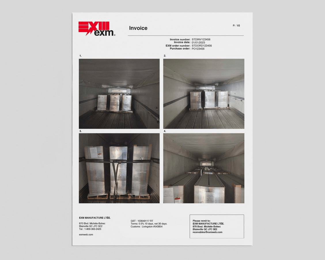 We are launching a new invoice format! – EXM manufacturing