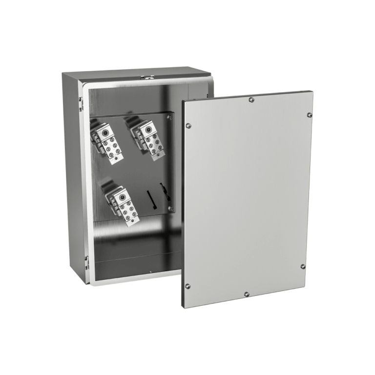 Type 4X, 12 | Stainless Steel Splitter box, 3 or 4 wires, with cover ...