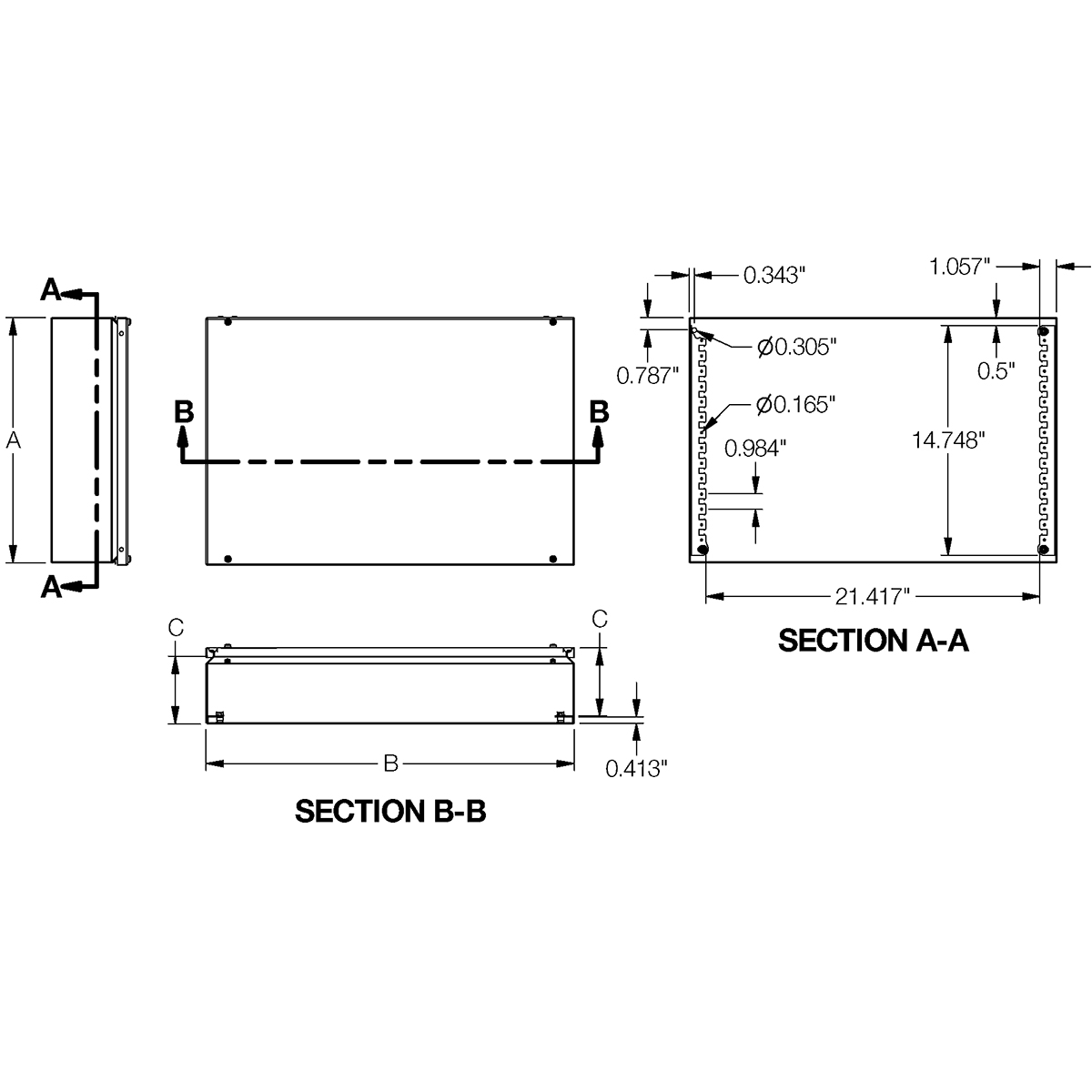 Type 4, 12 | Simple metric terminal door with cover secured by screws ...