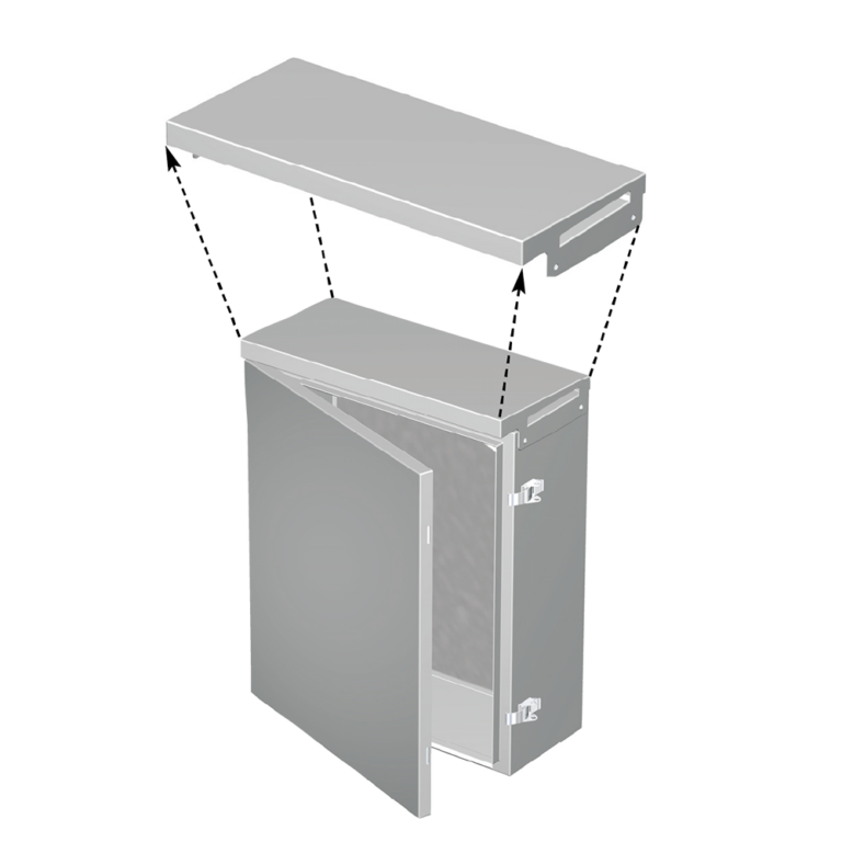 Sun Shield for ES Enclosure - EXM Manufacturing